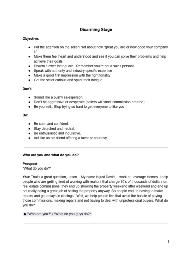 Real Estate Appointment Setting Script | PDF | Sales