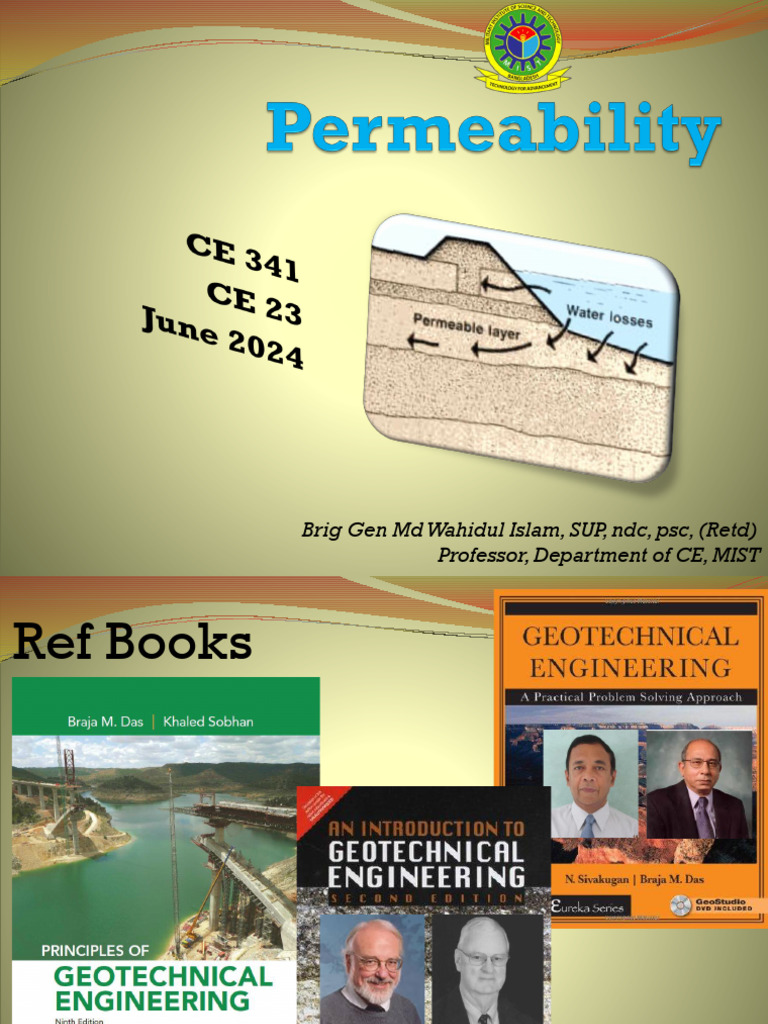 CE 447 Permeability | PDF | Permeability (Earth Sciences) | Porosity