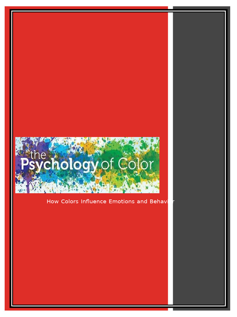 Color Psychology and Emotional Impact | PDF | Emotions | Color