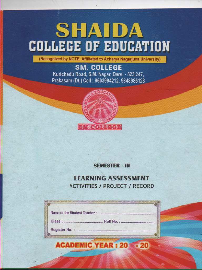 3rd Sem Learning Assessment | PDF