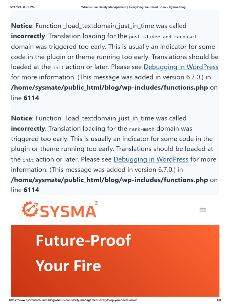 What is Fire Safety Management _ Everything You Need Know - Sysma Blog ... What is Fire Safety Management _ Everything You Need Know - Sysma Blog ...