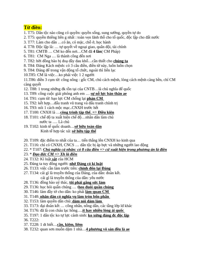 Cụm từ điền - TTHCM | PDF