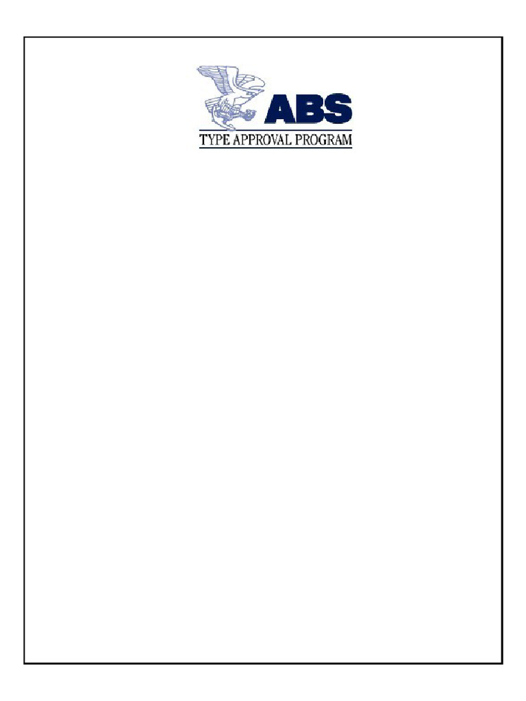 ABS_Approval | PDF | Deck (Ship) | Specification (Technical Standard)