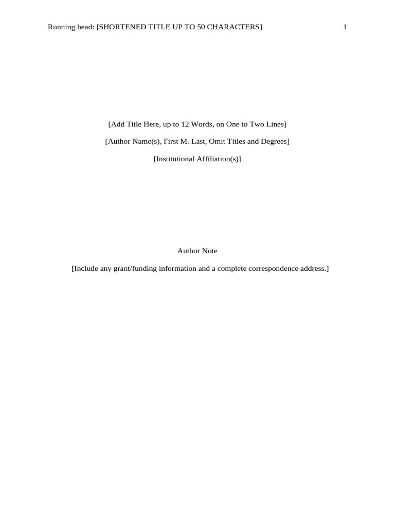 APA Style Paper | PDF | Paragraph | Apa Style