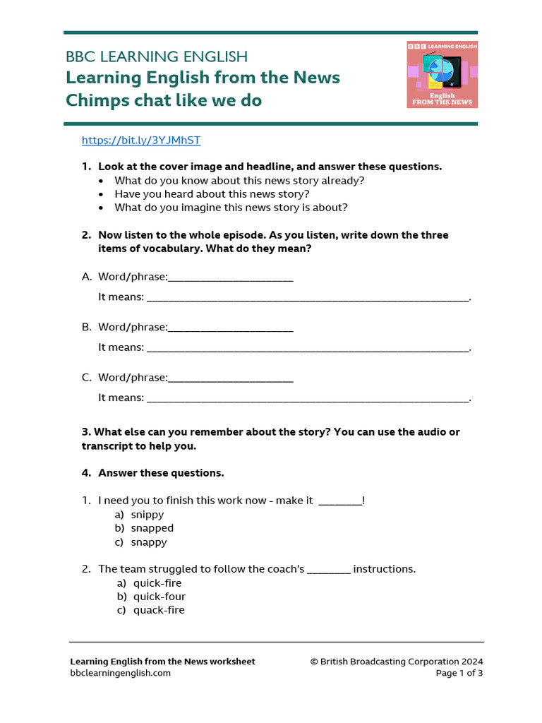 240821_LEFTN_Chimps_chat_like_we_do__worksheet | PDF