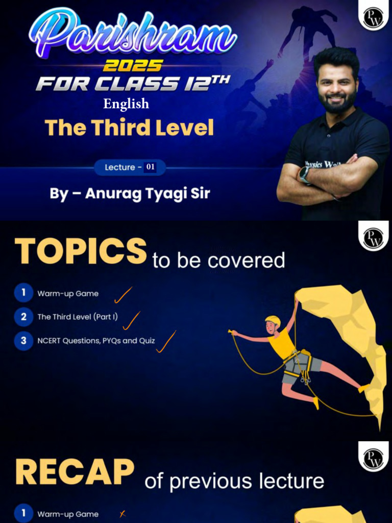 Vistas 01 - Class Notes - Parishram 2025 | PDF