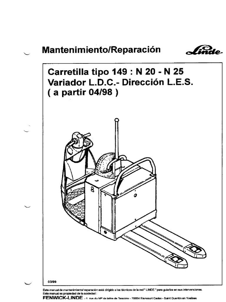 Lin MT PPH n20 n25 Equipo Electrico | PDF