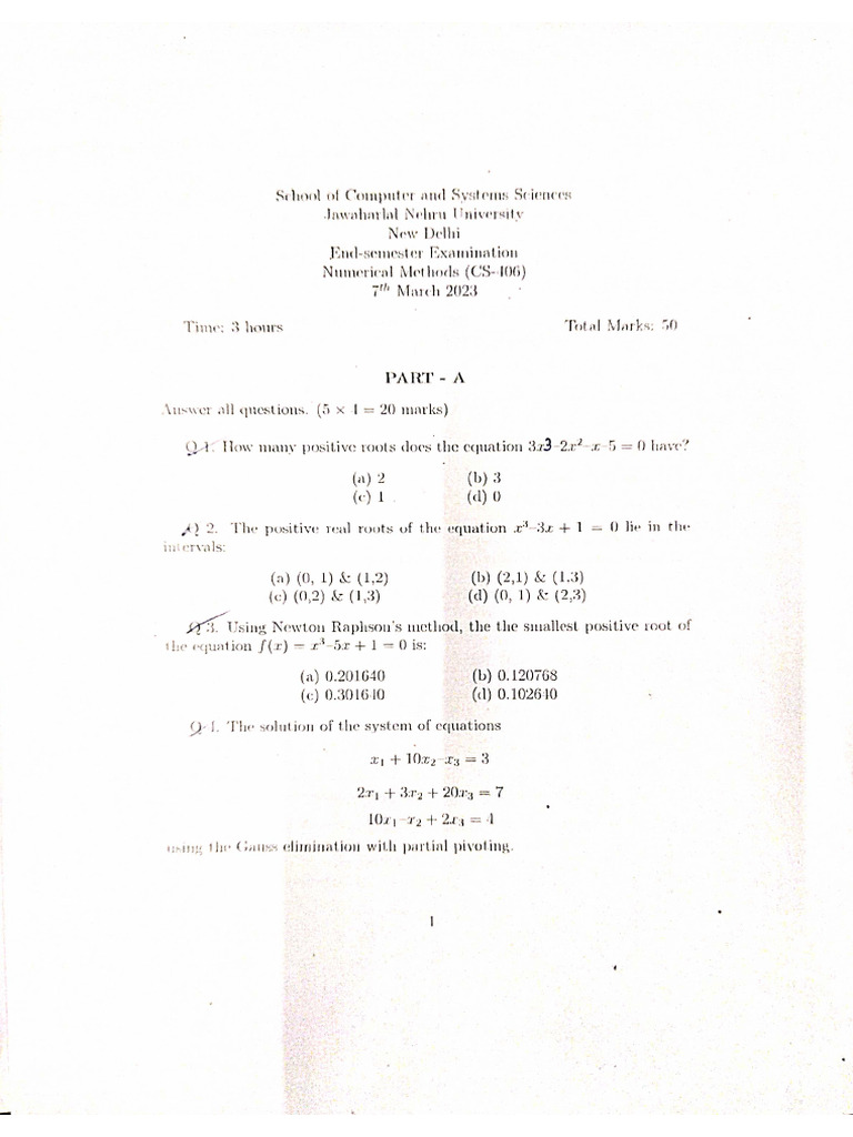 Numerical Methods | PDF