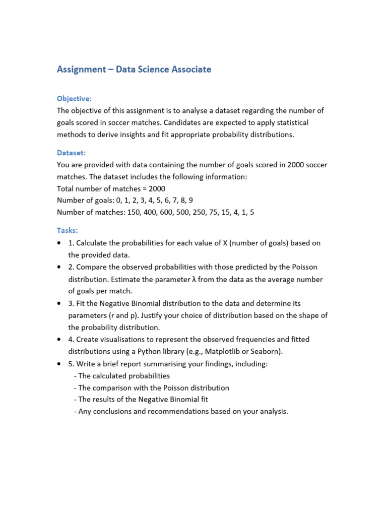 data_science_associate | PDF | Poisson Distribution | Teaching Mathematics
