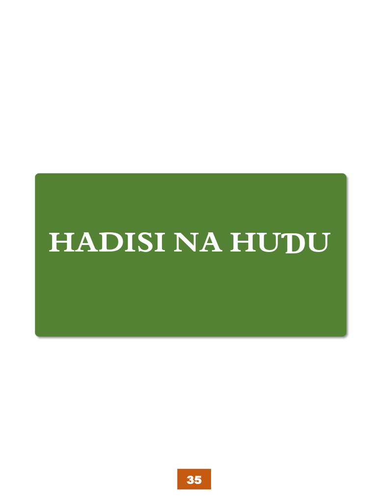 Darasi Na 5 Maddar Hadisi Zangon Karatu Na Farko SHKH Sani Ahmad | PDF