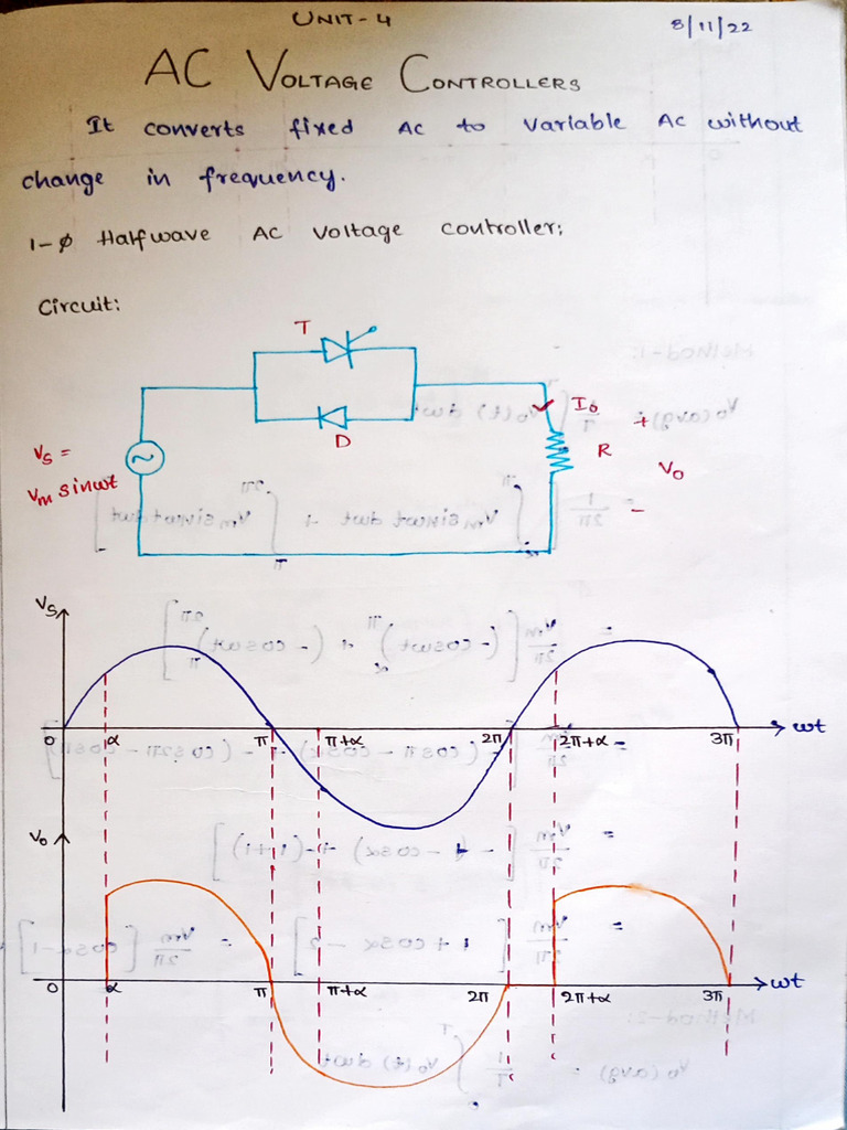 ac voltage controllers | PDF | Electromagnetism | Physical Phenomena