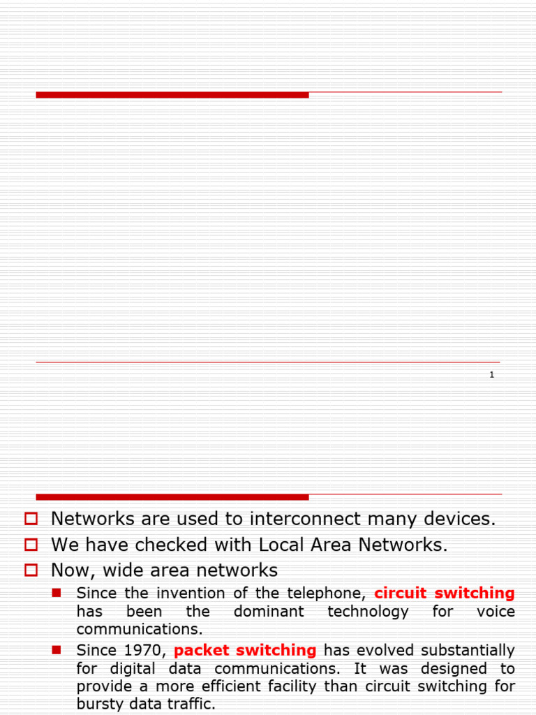 Computer Networks - Chapter 8 Switching (Complete) | PDF | Computer Network | Packet Switching