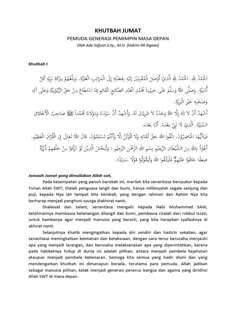 Pemuda Generasi Pemimpin Masa Depan | PDF