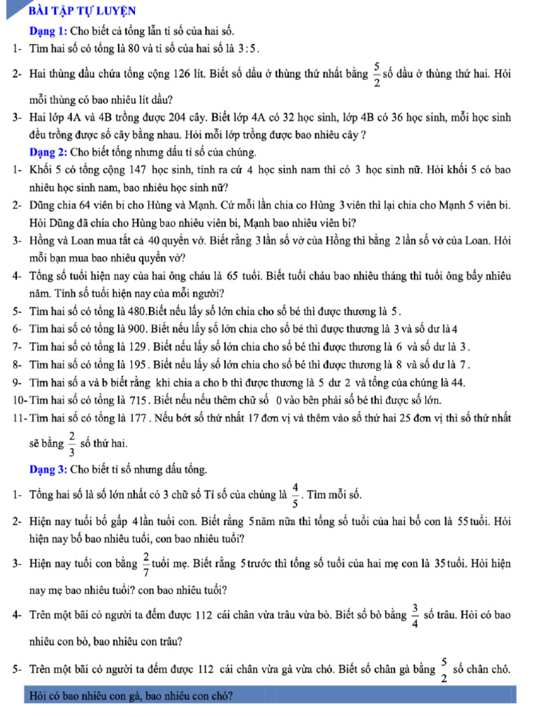 Bai Tap Tong Ti | PDF