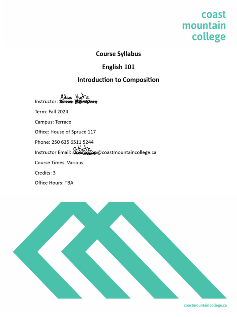 English 101 2024 | PDF | Plagiarism | Humanities