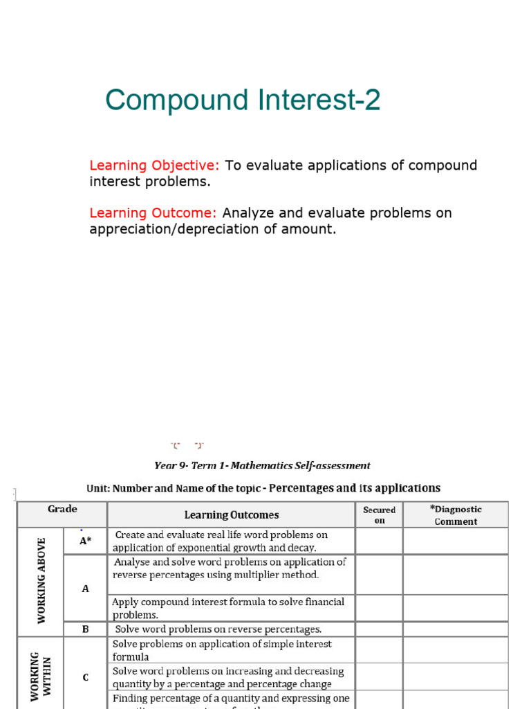 Compound Interest and Depreciation Guide | PDF