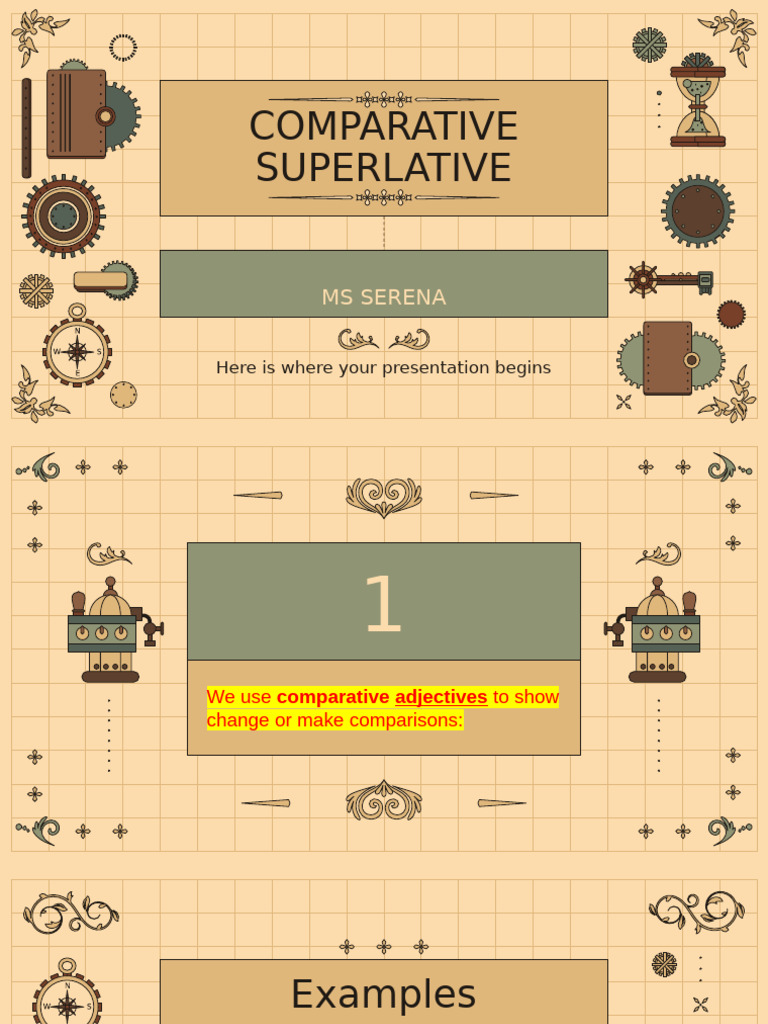 Comparative & Superlative A2 | PDF