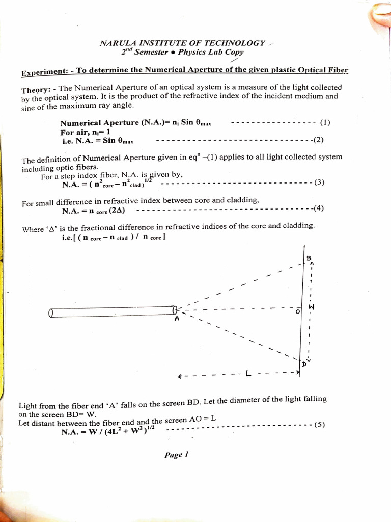 Optical Fiber Lab Guide | PDF | Optical Fiber | Atomic