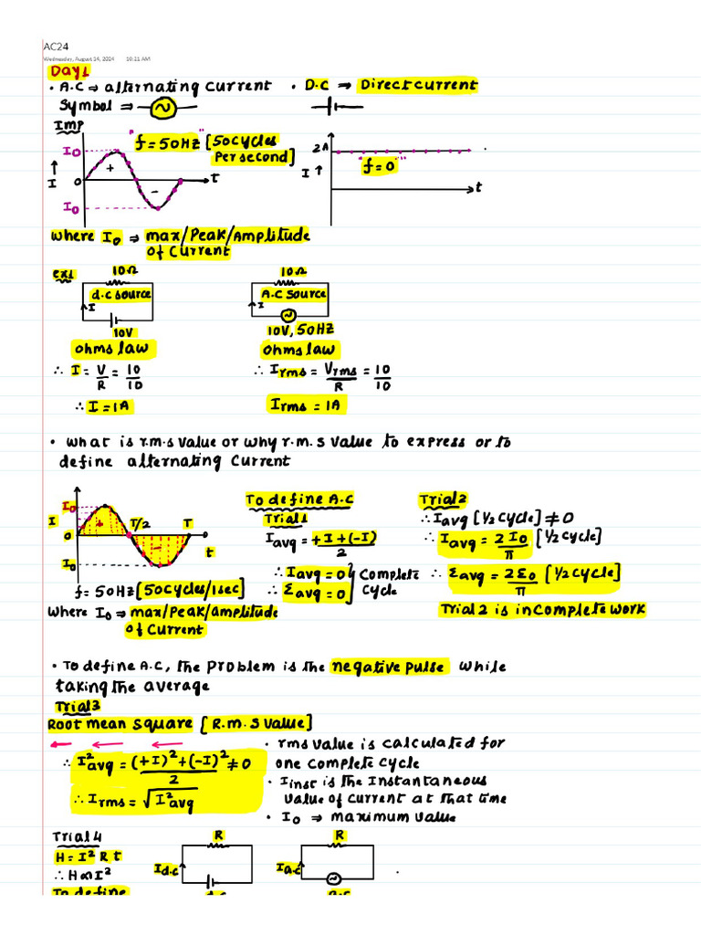 Alternating current | PDF
