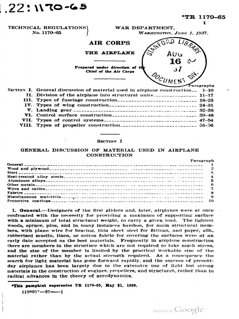 Airplane Construction Materials Guide | PDF | Heat Treating | Spar ...
