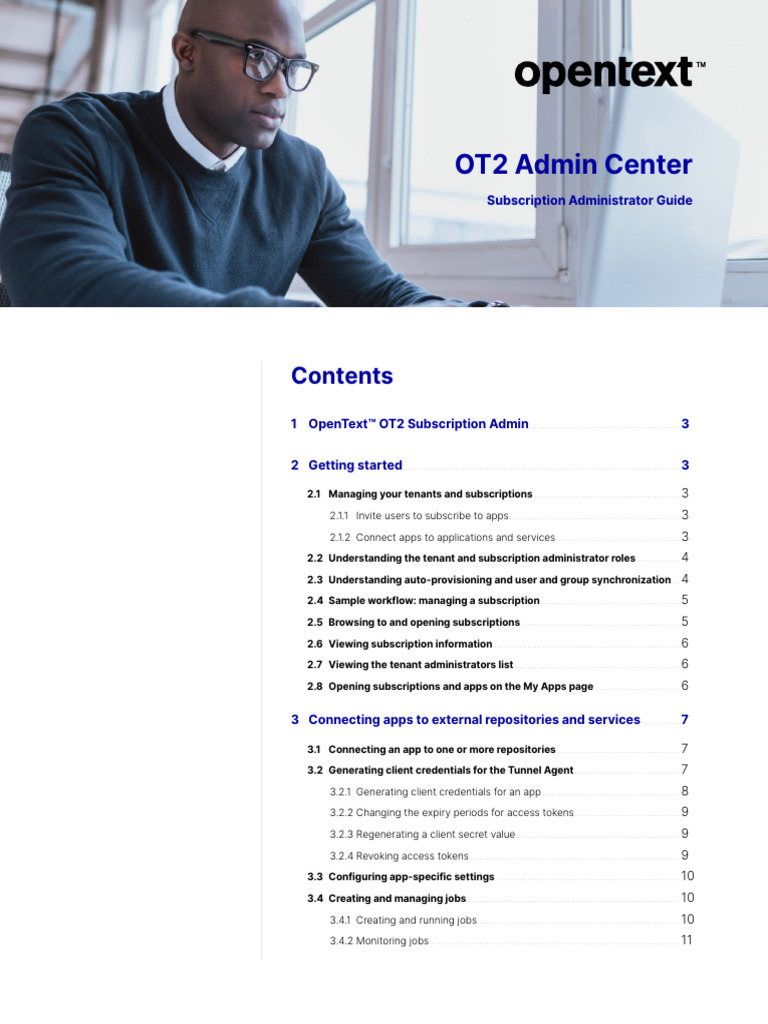 Opentext Userguide Subscription Administrator Help en | PDF | Application Software | Computing