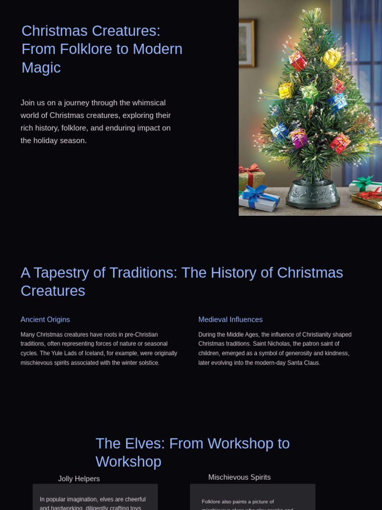 Exploring Christmas Creatures' Folklore | PDF | Santa Claus | Christmas