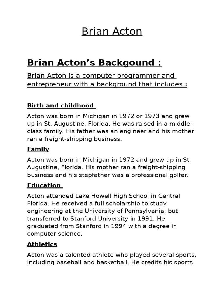 Brian Acton | PDF