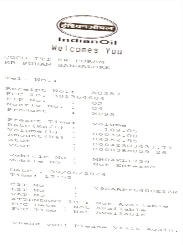 Fuel Bill 09052024 | PDF