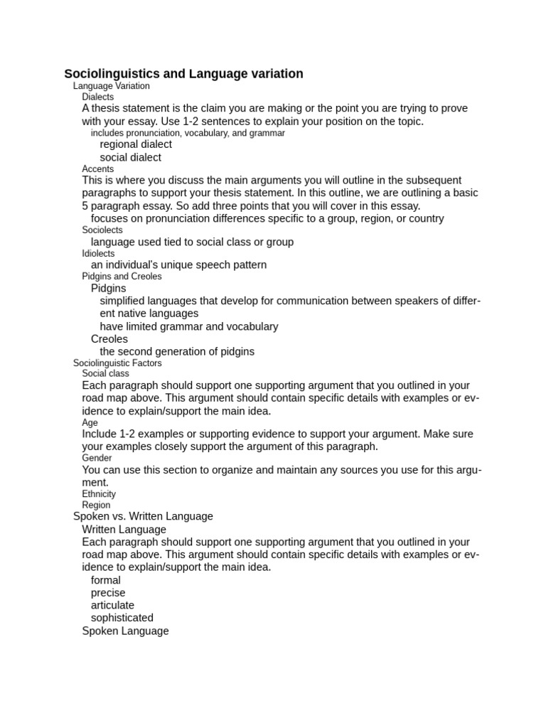 Sociolinguistics and Language Variation | PDF | Dialect | Sociolinguistics