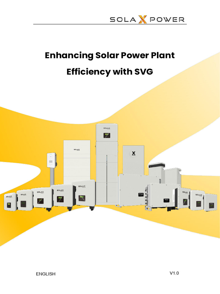 Enhancing Solar Power Plant Efficiency With SVG | PDF Enhancing Solar Power Plant Efficiency With SVG | PDF