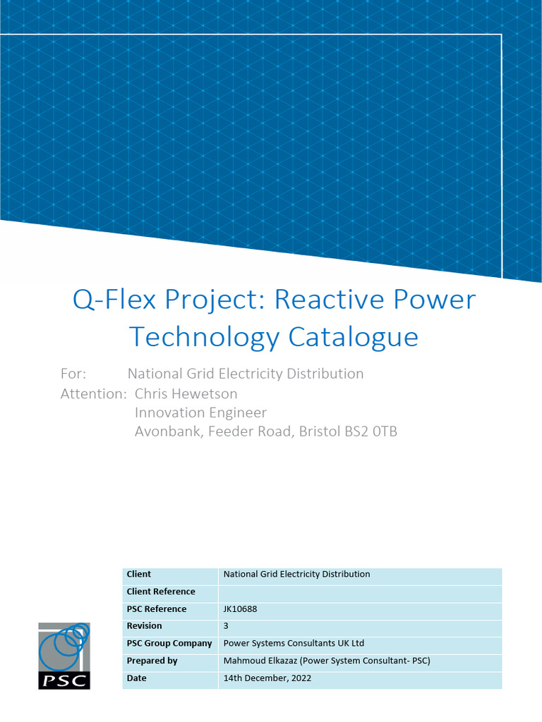 Q-Flex Reactive Power Technology Guide | PDF | Power Inverter | Electric Generator