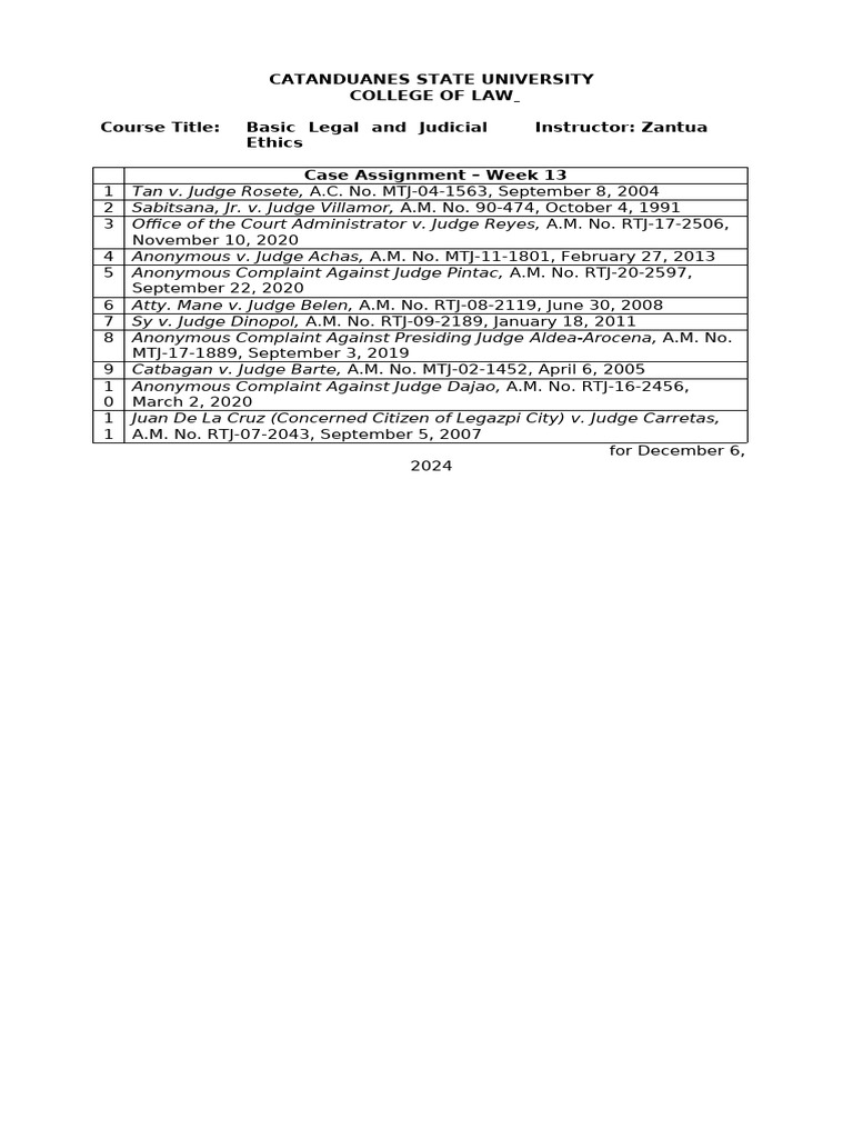 Case Assignment Week 13 | PDF