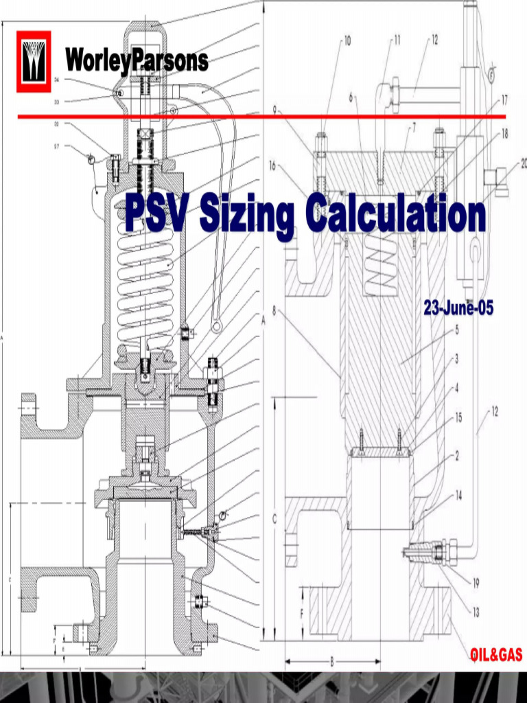 PSV Sizing Calculation | PDF