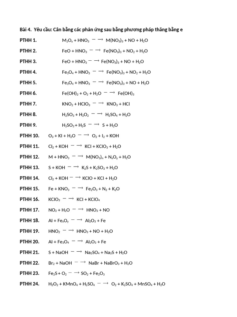 ÔN TẬP CHƯƠNG 4 | PDF