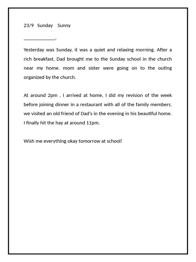 Diary Proof Read | PDF