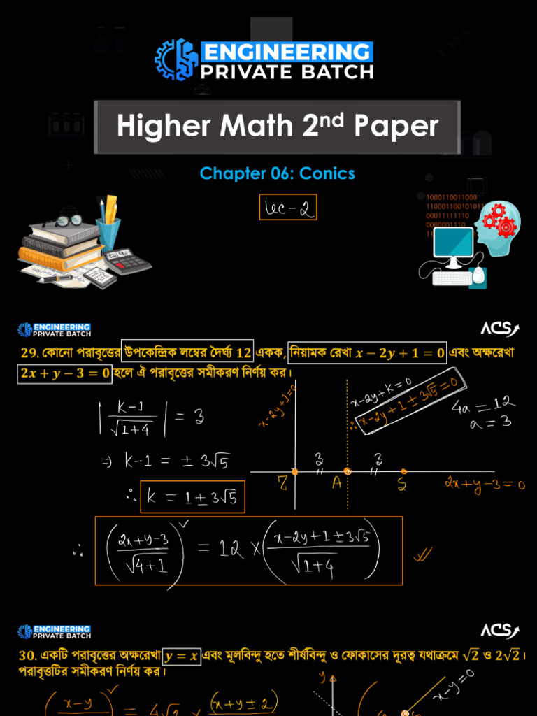Conics Lec 2 (Engg 23) | PDF