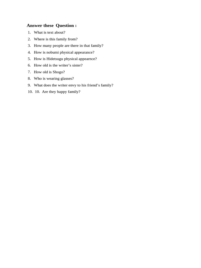 Answer These Question | PDF