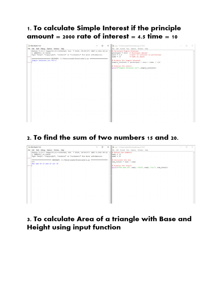Python Math and List Operations Guide | PDF