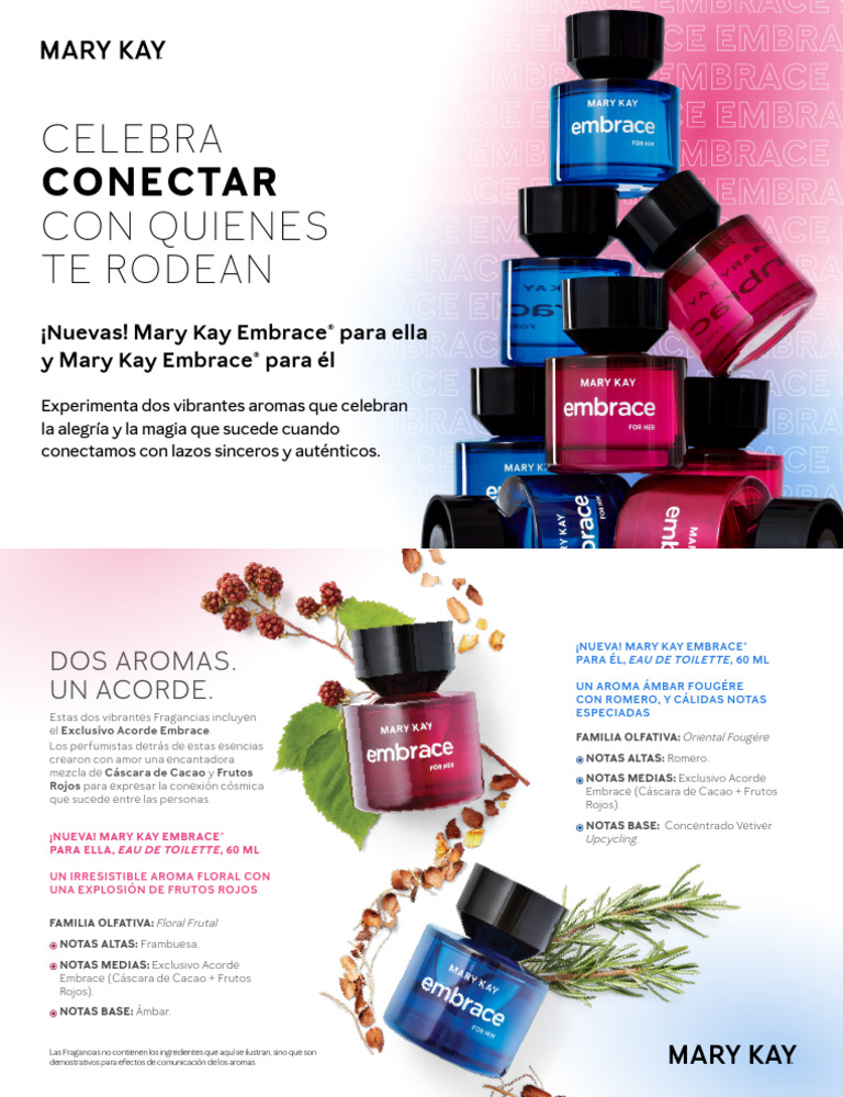 Fragancias Mary Kay Embrace: Conexión Aromática | PDF