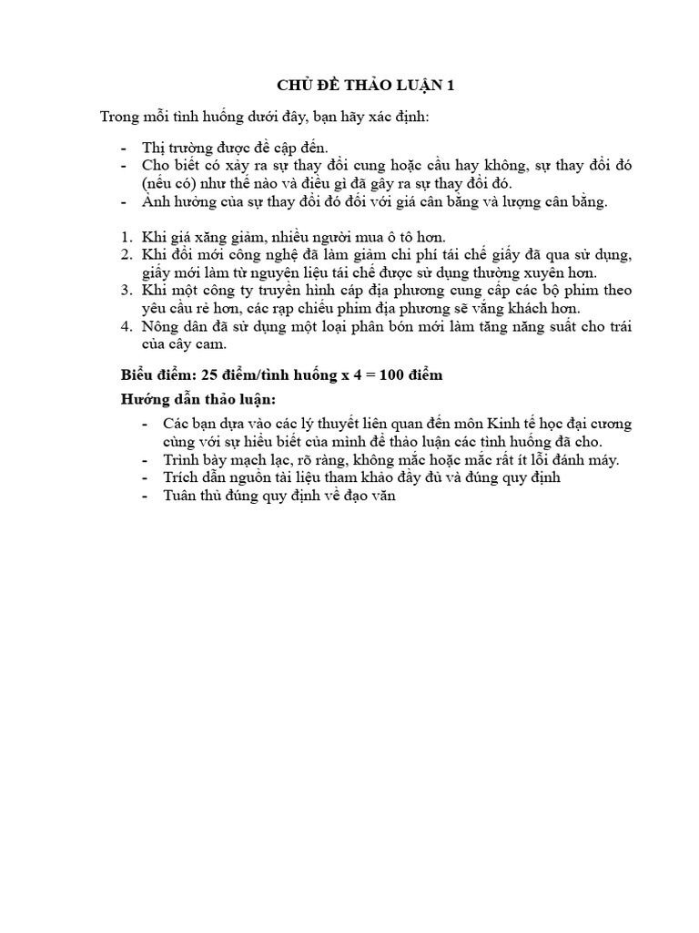 Chu de Thao Luan - 1 | PDF