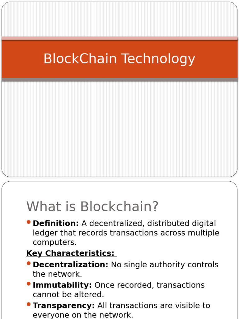 BlockChain Technology | PDF
