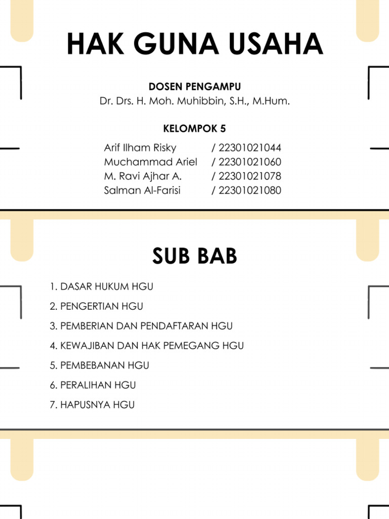 PPT Kel. 5_HGU | PDF