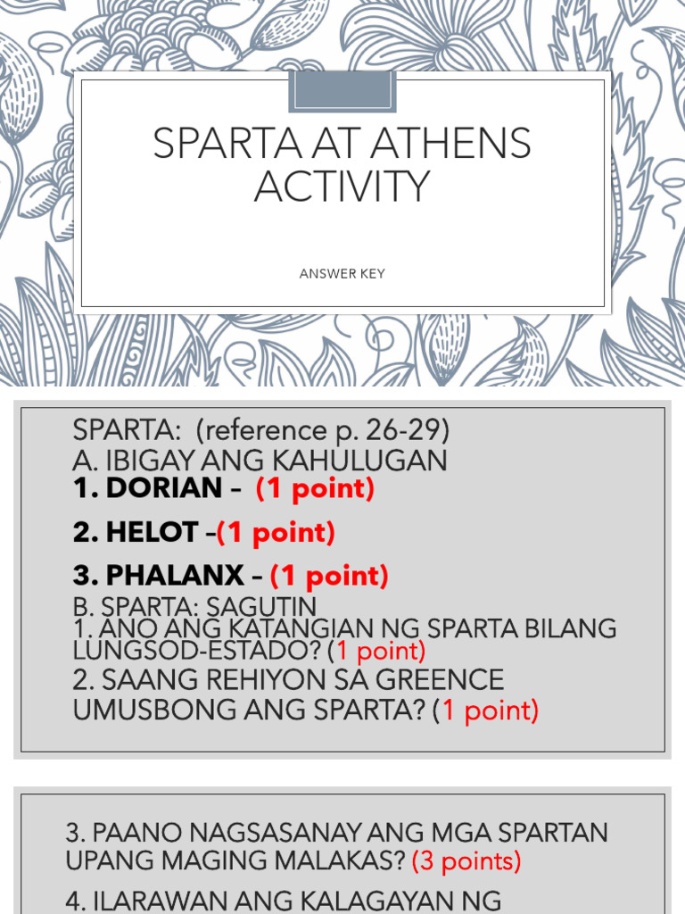 Sparta at Athens Activity | PDF