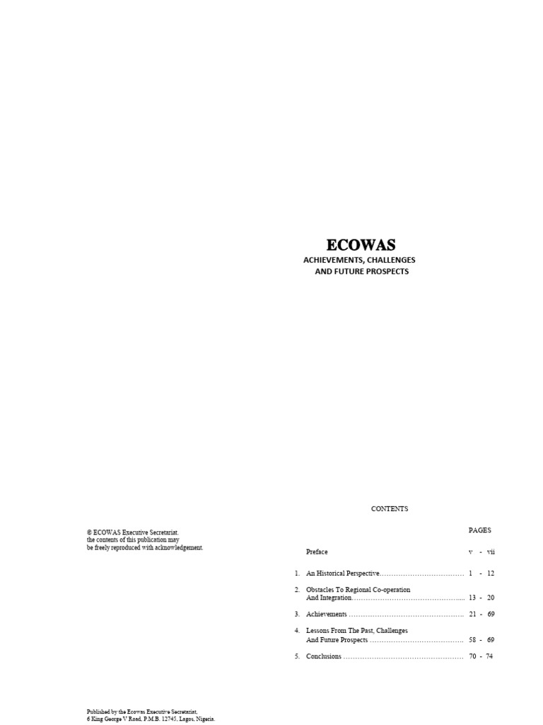 Isd 424 Ecowas | PDF | Treaty | Colonialism