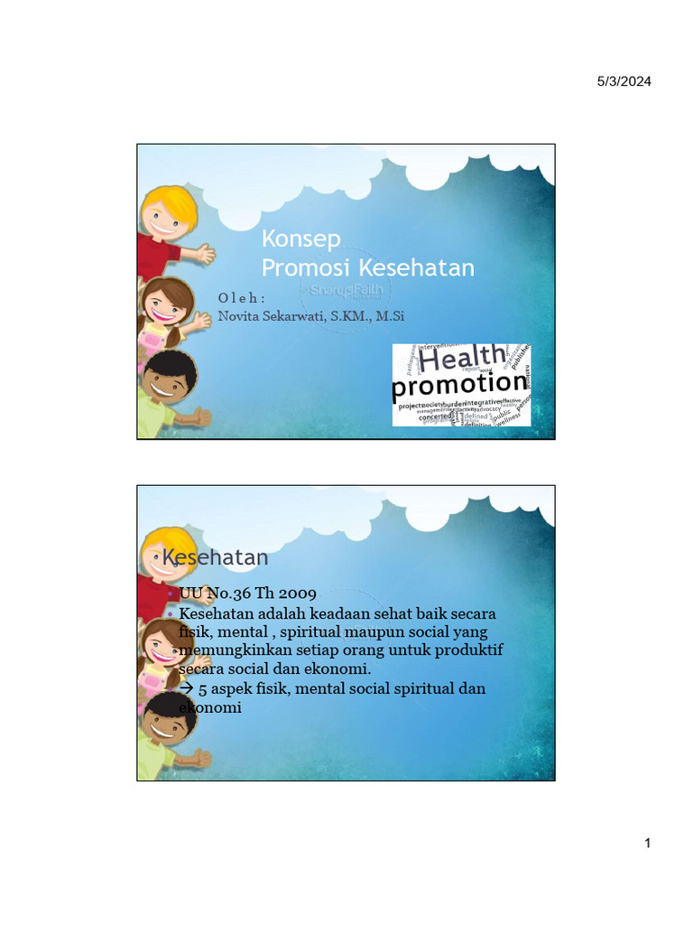 Dasar Promkes 1 | PDF