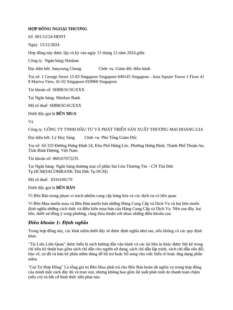 H P Đ NG Ngo I Thương | PDF