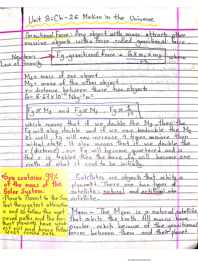 Physics Unit 8 Notes | PDF