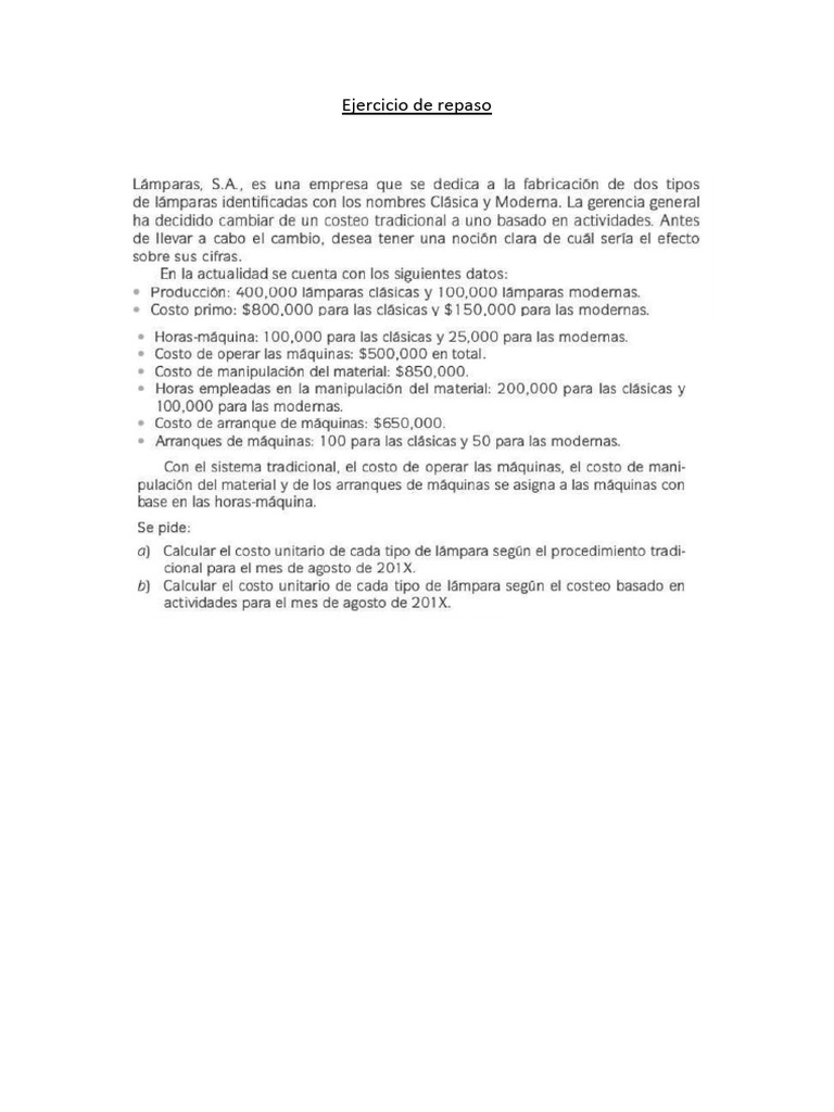 ABC - Ejercicio de Repaso | PDF