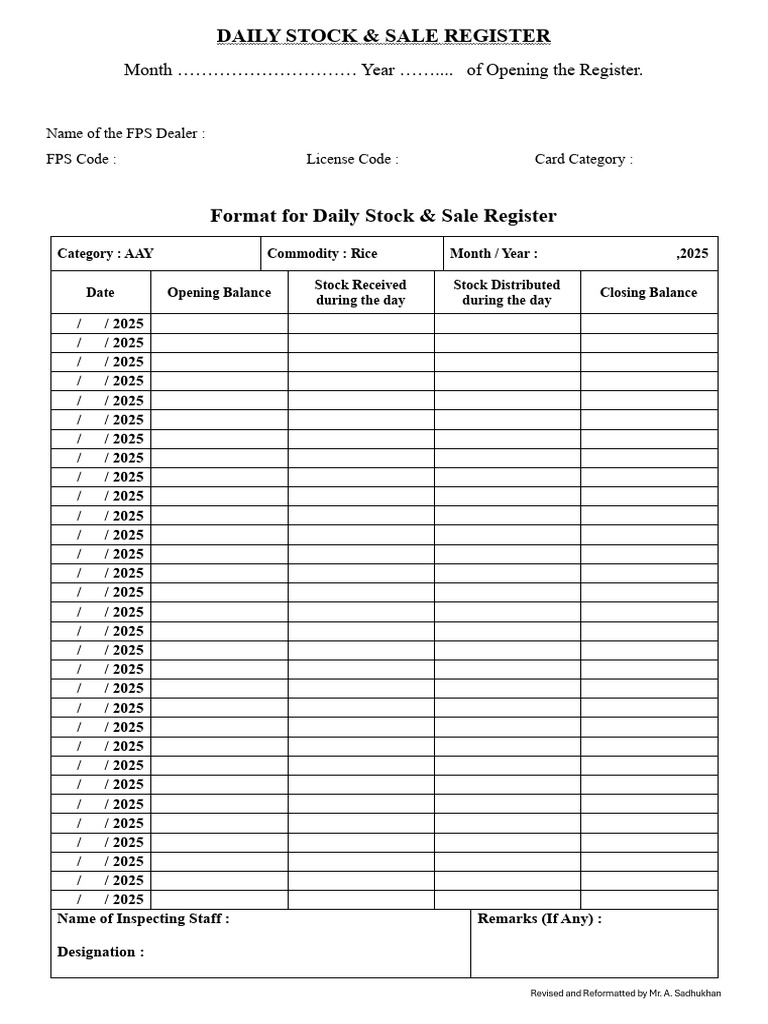 Sale & Stock Register All | PDF | Securities (Finance) | Investments ...