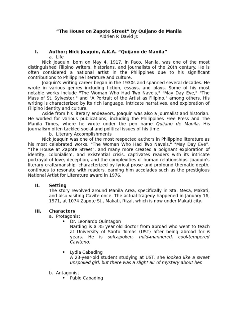 The House on Zapote Street Reader Review | PDF